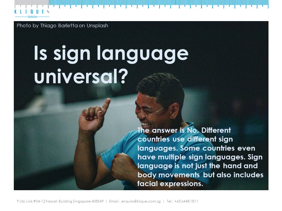 Is Sign Language Universal Special Needs Is Sign Language Universal Special Needs
